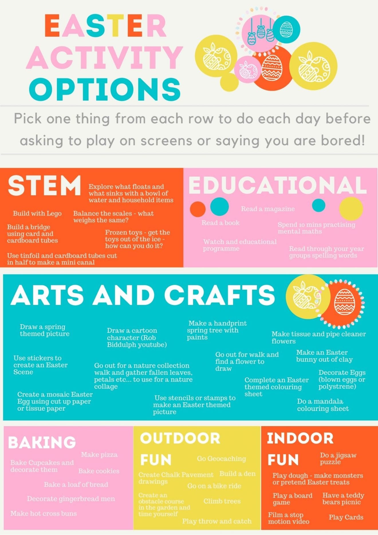 58 Awesome Easter Holidays Activities for kids - Navigating Baby